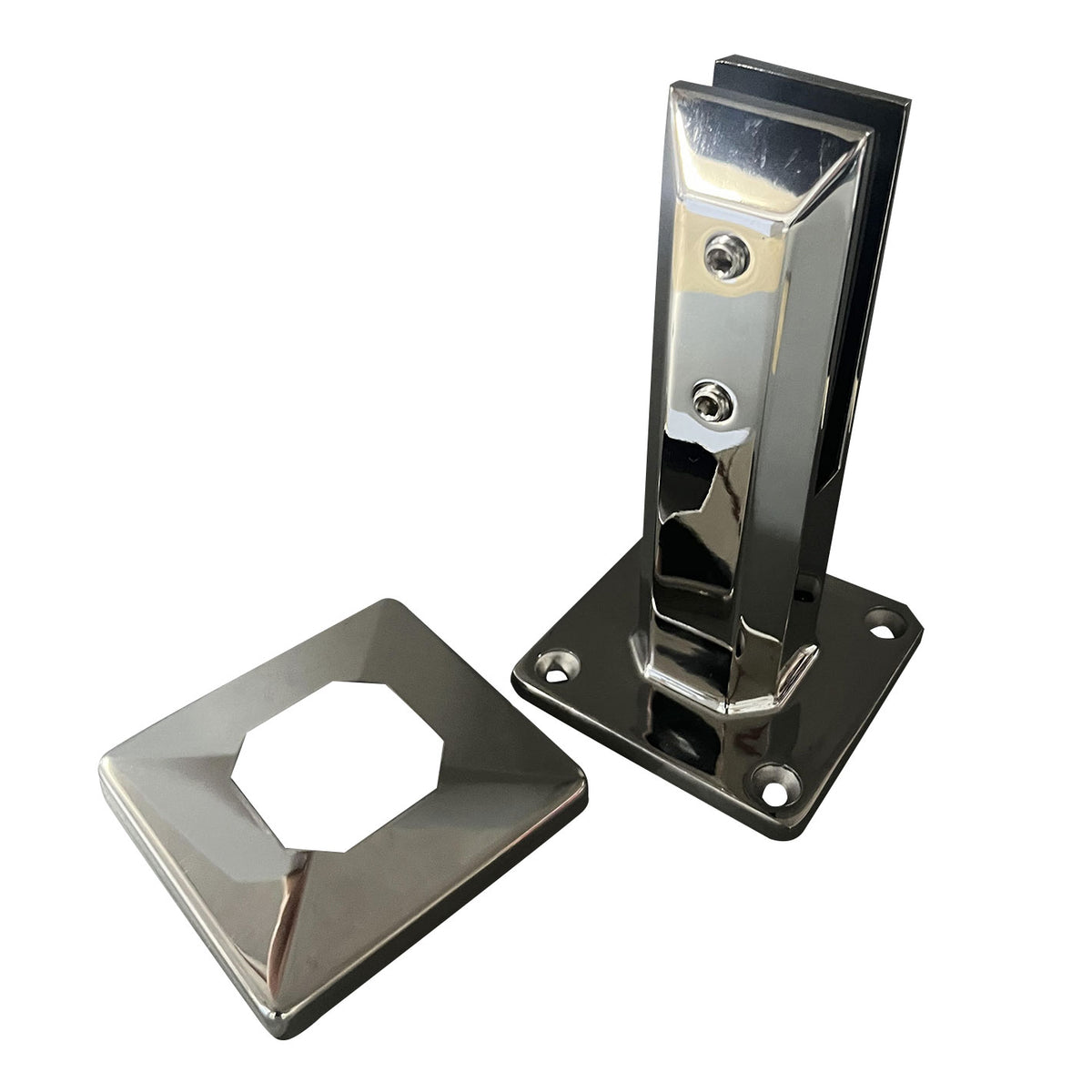 Spigot Extended 185mm Base-Plate Square – AMW Wholesale Fencing